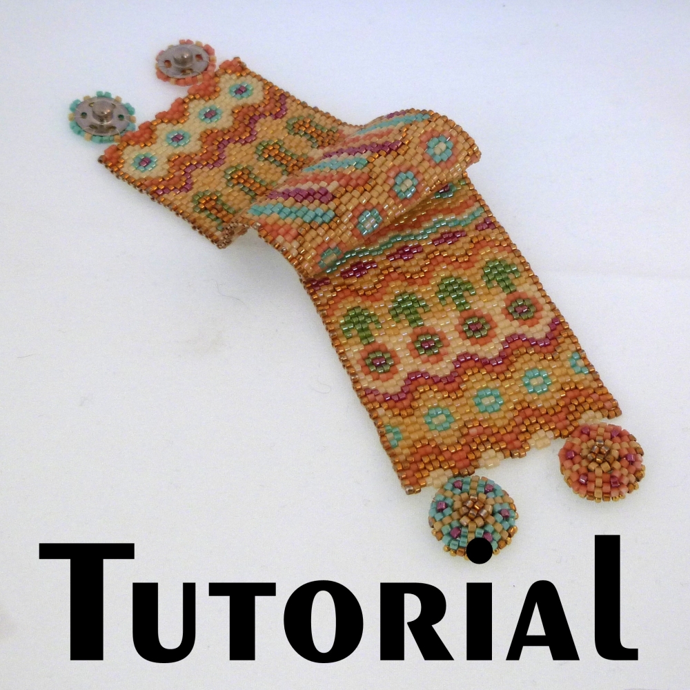 TUTORIAL Norwegian Fair Isle Peyote Cuff | Mikki Ferrugiaro Designs