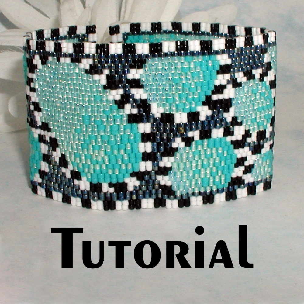Arriba Amoeba Peyote Cuff PDF Pattern | Mikki Ferrugiaro Designs